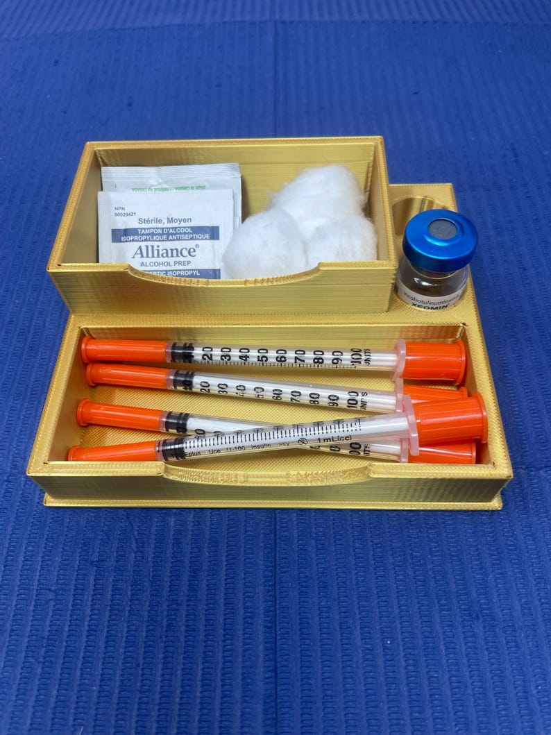 Esthetician Syringe and Vial Holder Organizer, Medspa Tox Tray ...