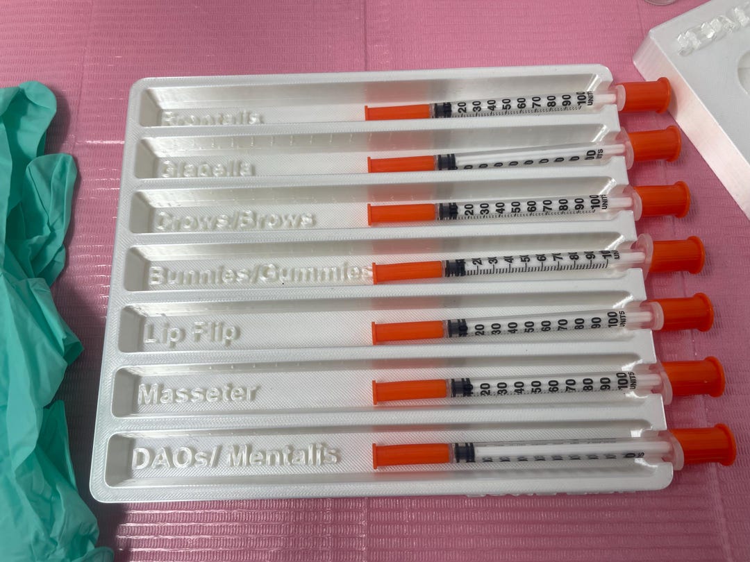NEW Botox Dysport Injectables Syringe Holder Tray, Tox Tray ...