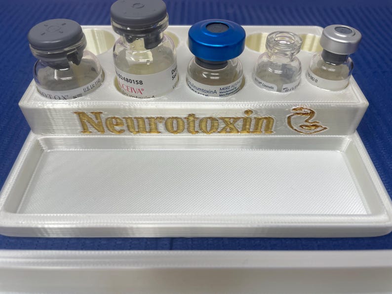 Extra Wide or Regular Botox Injectables Syringe Holder Tray, Medspa Tox ...