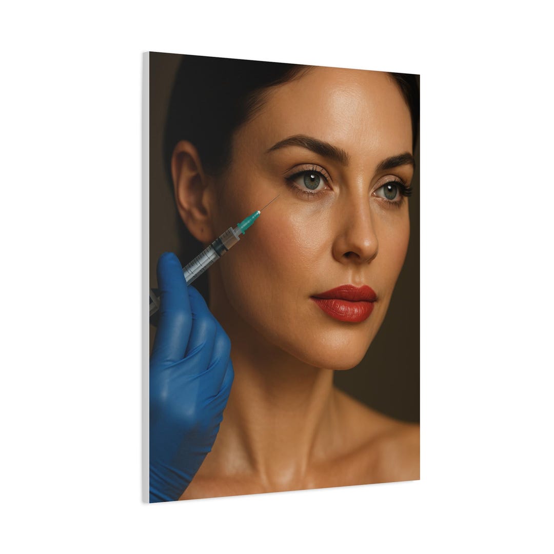 Matte Canvas Print Botox Application, Skincare Beauty Treatment Wall ...