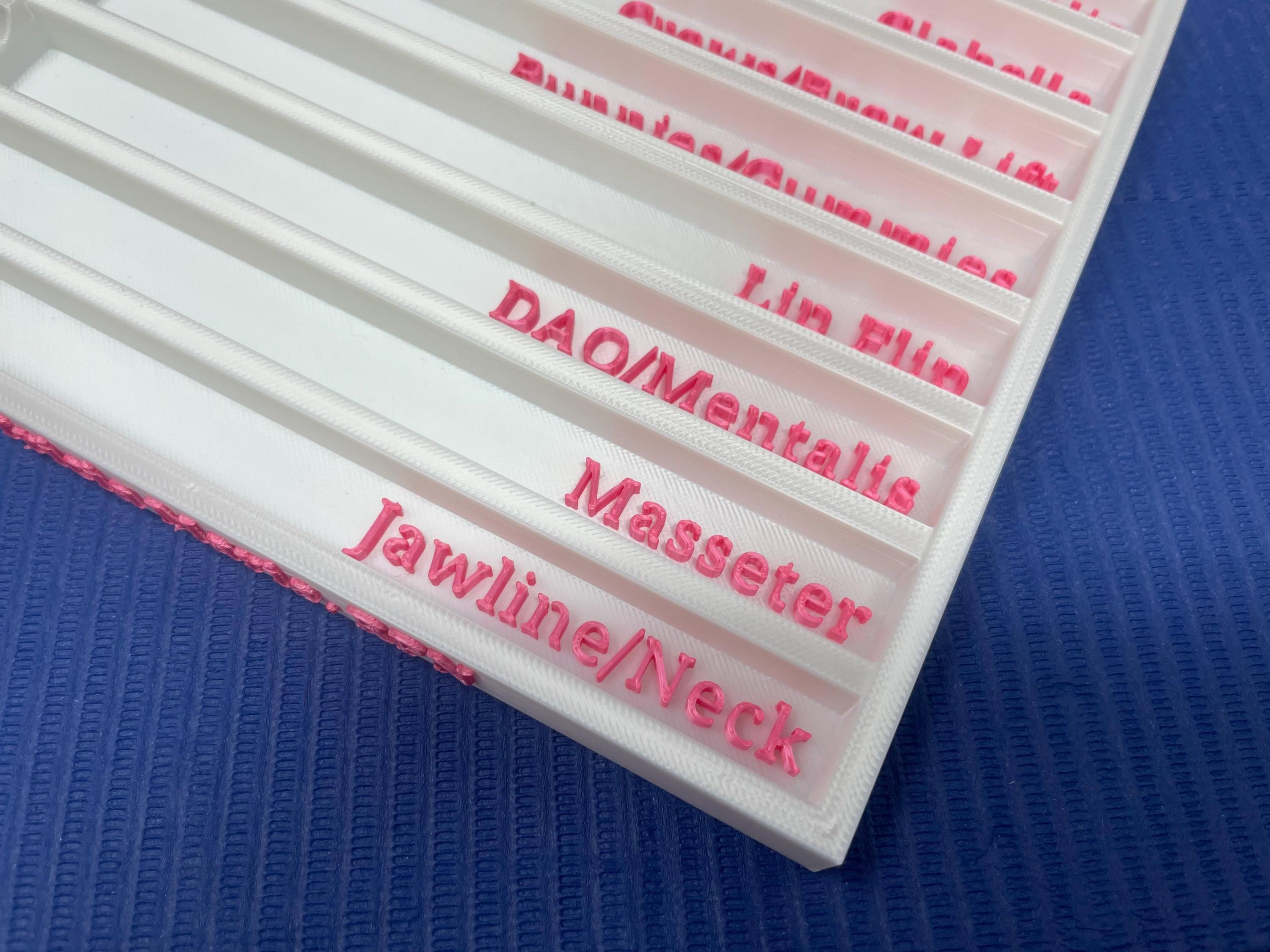 Custom Syringe Holder Tray With Grooves on Left Side Medspa Tox Tray ...