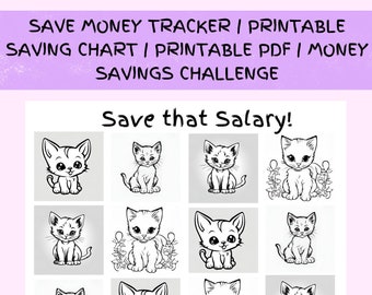 Money Savings Tracker | Savings Challenge | Digital Download ...