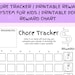 Kids Chore Tracker Weekly Reward Chart Printable PDF - Etsy