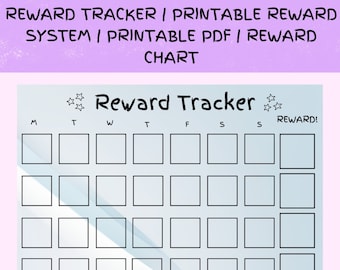 Printable Monthly Reward Tracker Simple Reward System for Any Age ...
