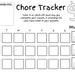 Kids Chore Tracker Weekly Reward Chart Printable PDF - Etsy