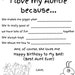 Happy Birthday Gift to My Aunt | Worksheet for Kids | Fill in the ...