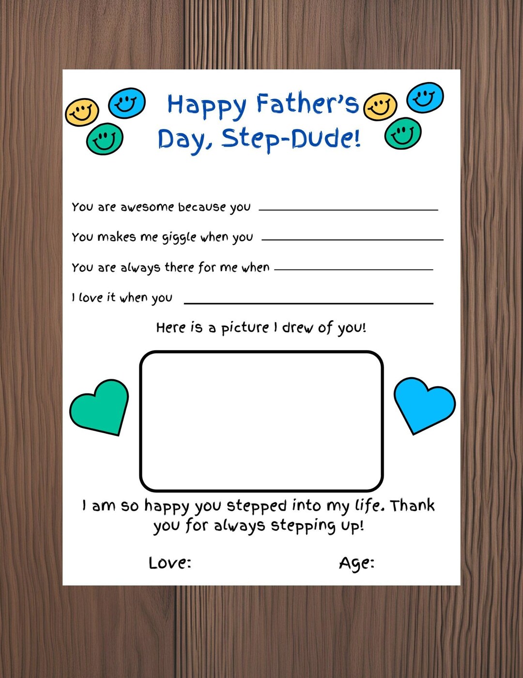 Father's Day Printable Coloring Page | Funny Happy Father's Day ...