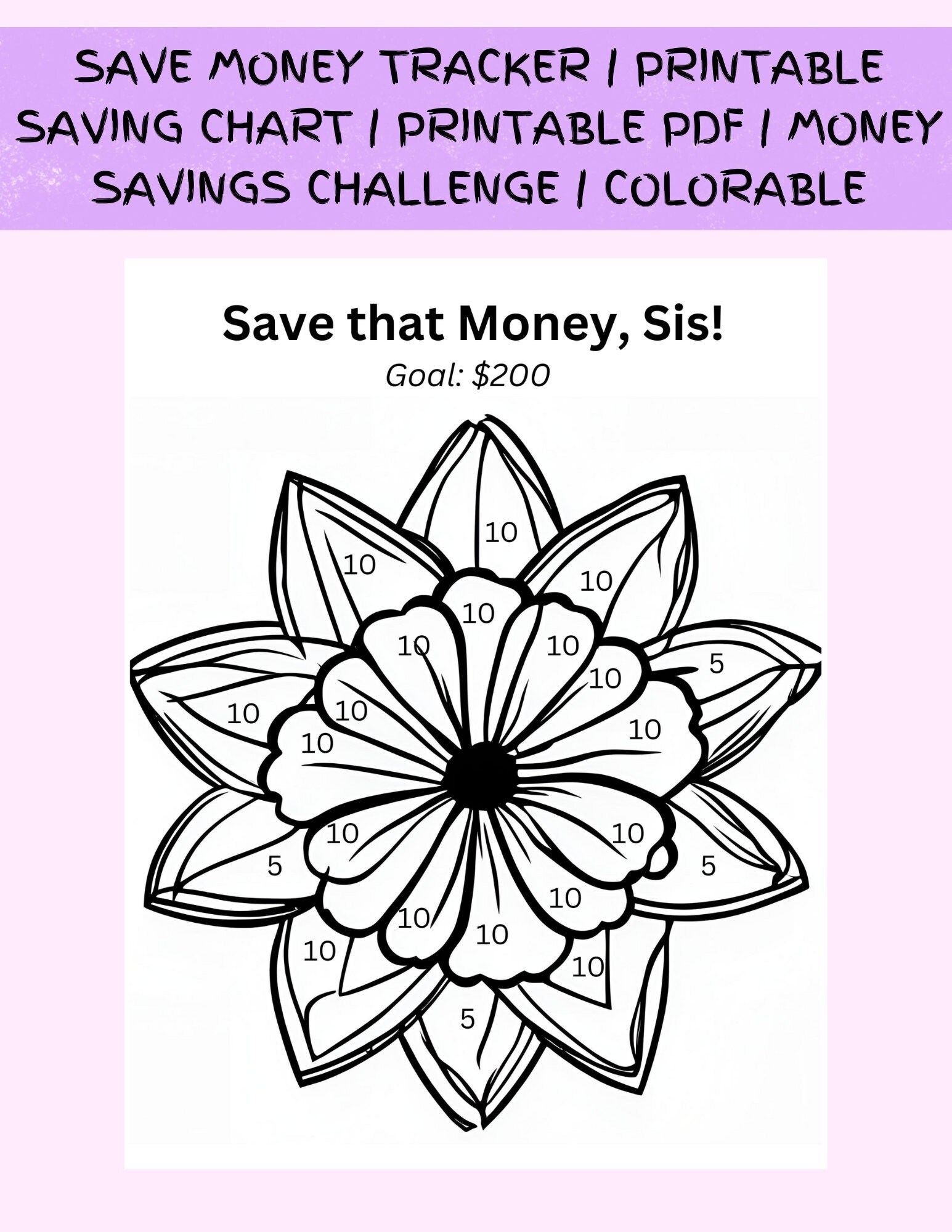 Money Savings Tracker | Savings Challenge | Digital Download ...