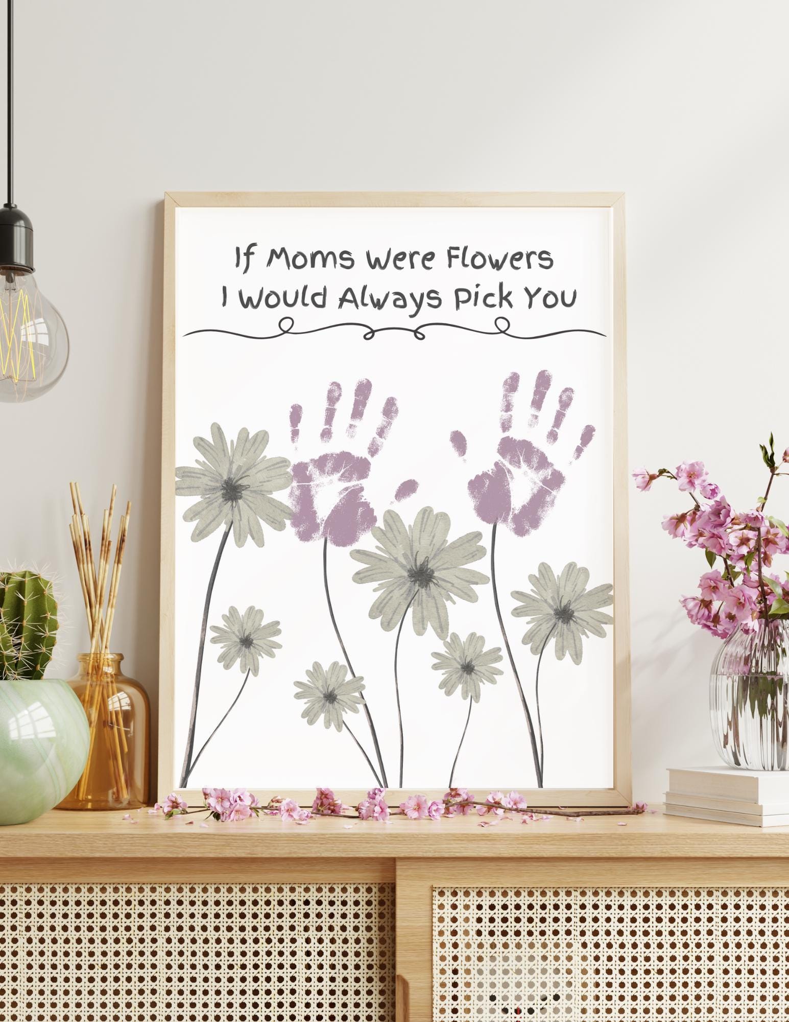 If Moms Were Flowers I'd Pick You | Gift to Mom | From Baby | Printable ...