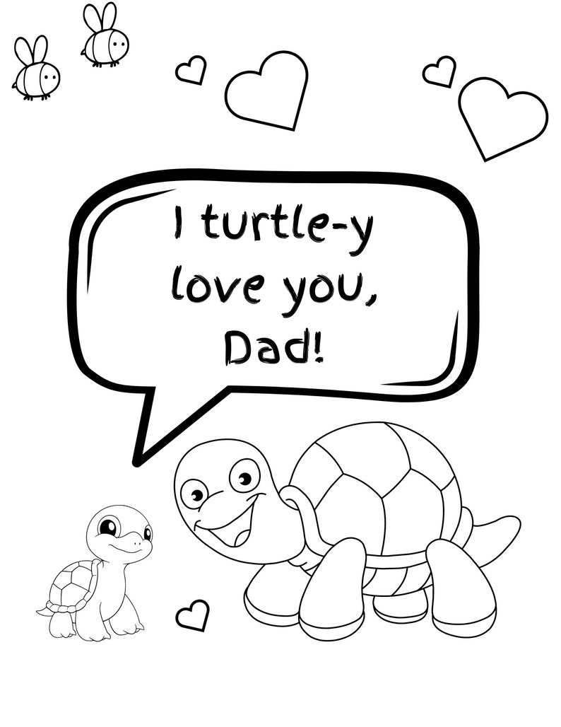 5 Father's Day Printable Coloring Pages Funny Happy Father's Day Dad ...