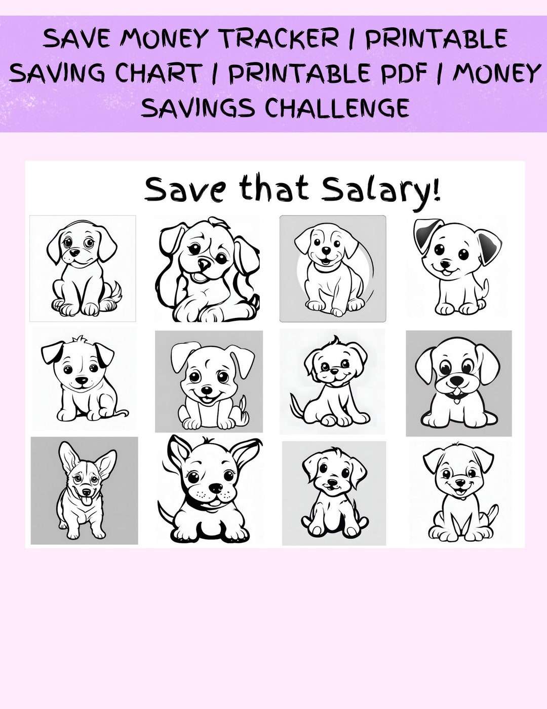 Money Savings Tracker | Savings Challenge | Digital Download ...