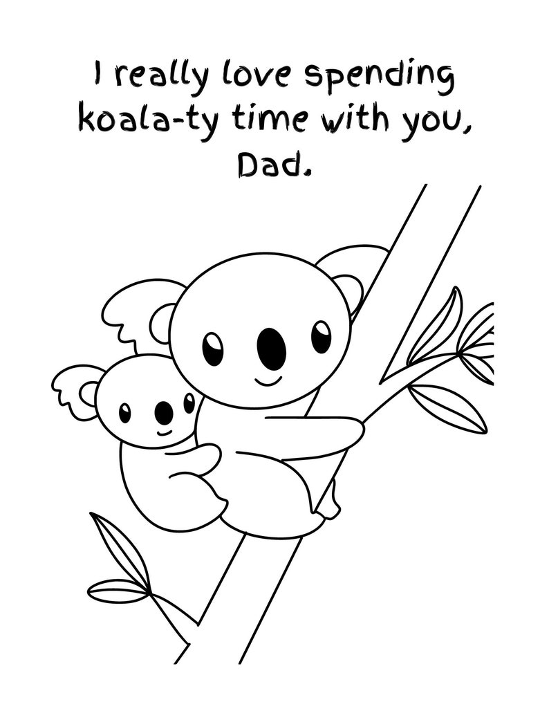5 Father's Day Printable Coloring Pages | Funny Happy Father's Day ...