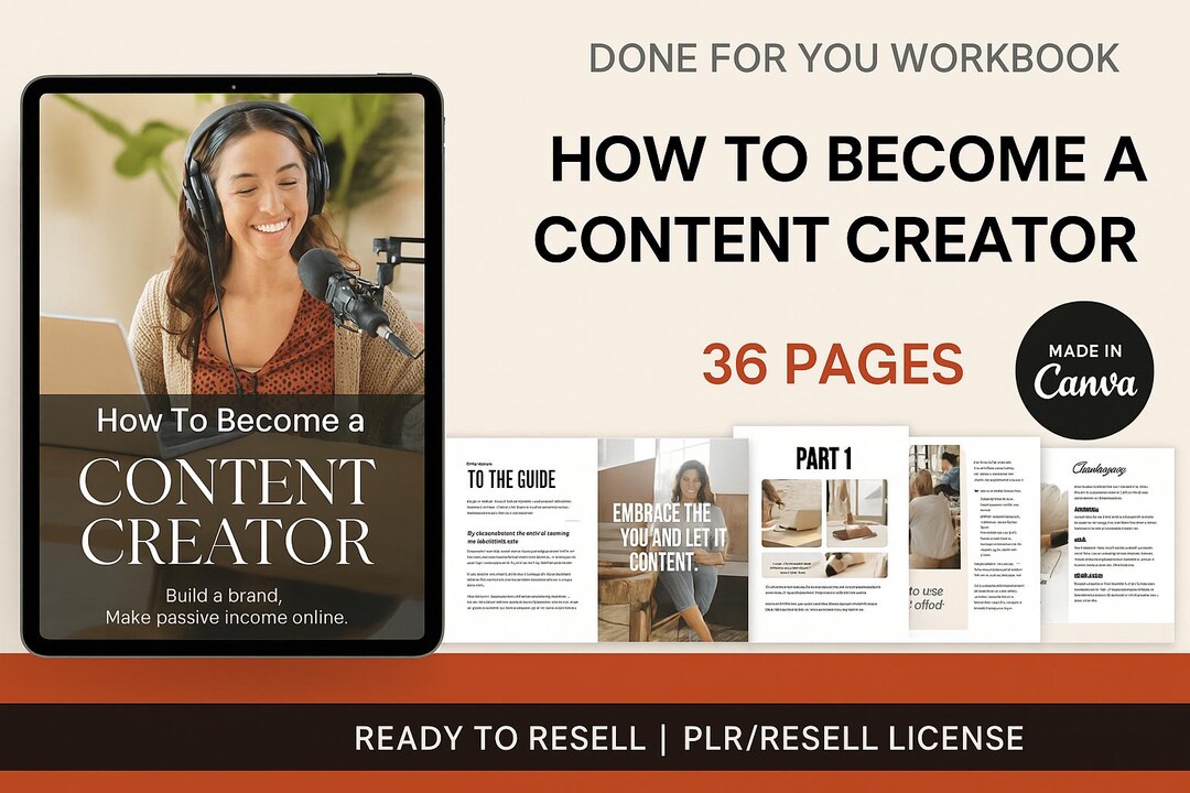 Content Creator Starter Kit – Avoid Beginner Mistakes | Canva Template for Social Media Branding ...