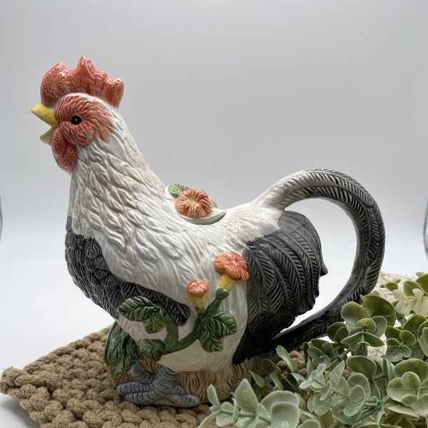 Rooster Pitcher - Etsy