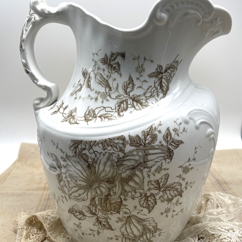 Transferware Pitcher - Etsy