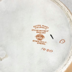 Antique English Blushware Biscuit Jar: Devon Ware Floral Porcelain - Etsy