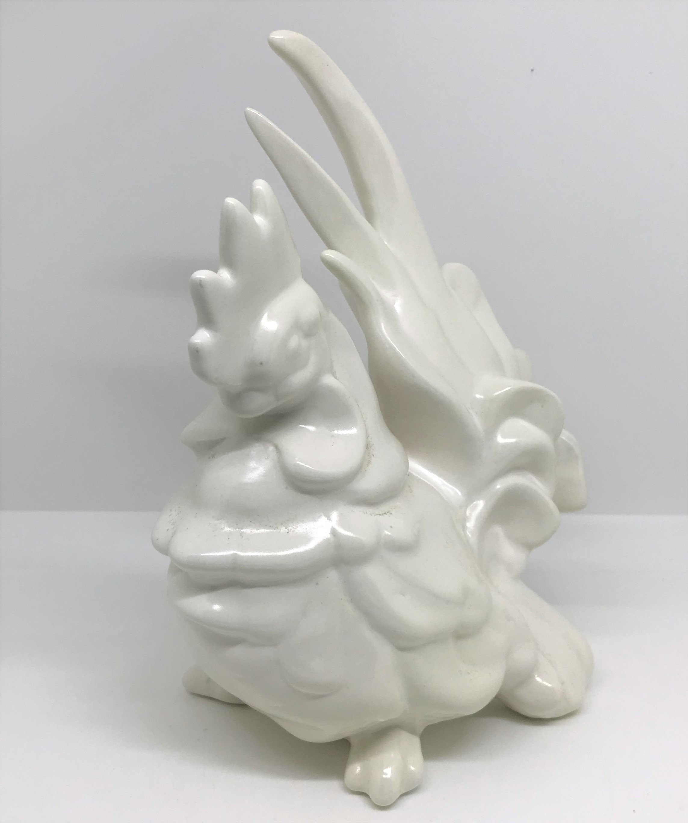 Vintage White Chicken Figurine Statue Chicken Rooster - Etsy
