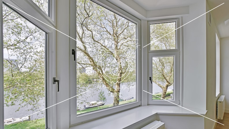 Virtual Meeting Background - River Bay Window With Trees for Teams ...