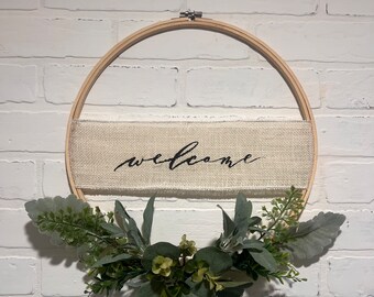 Round Welcome Sign - Etsy