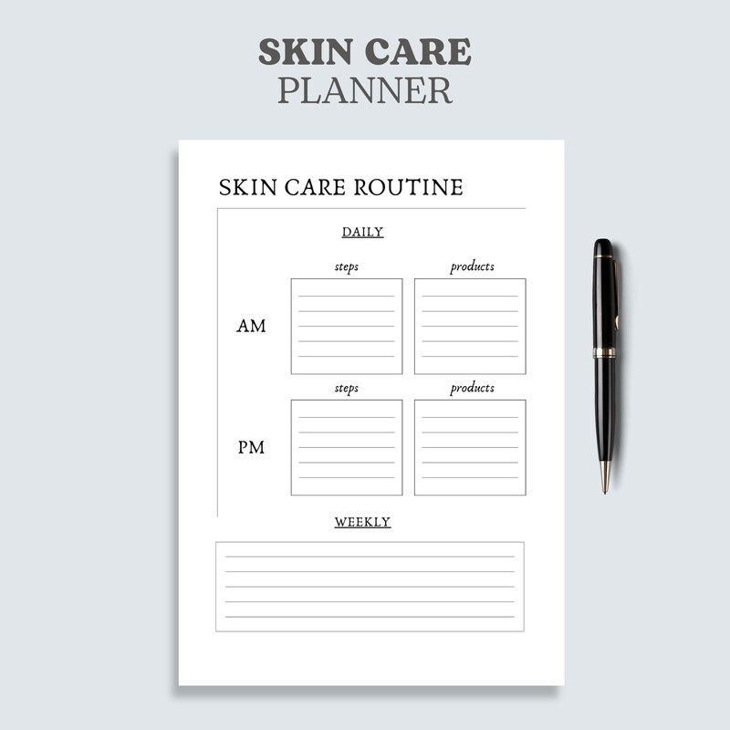 Skincare Journal - Etsy