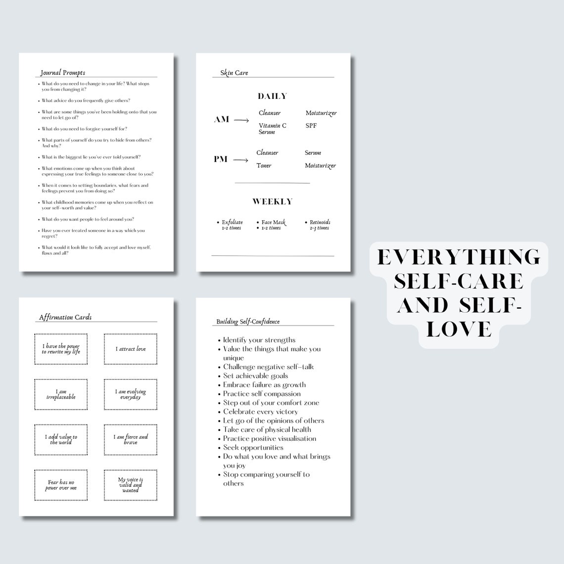 Heal & Glow: Guided Self-help Journal Prompts - Etsy