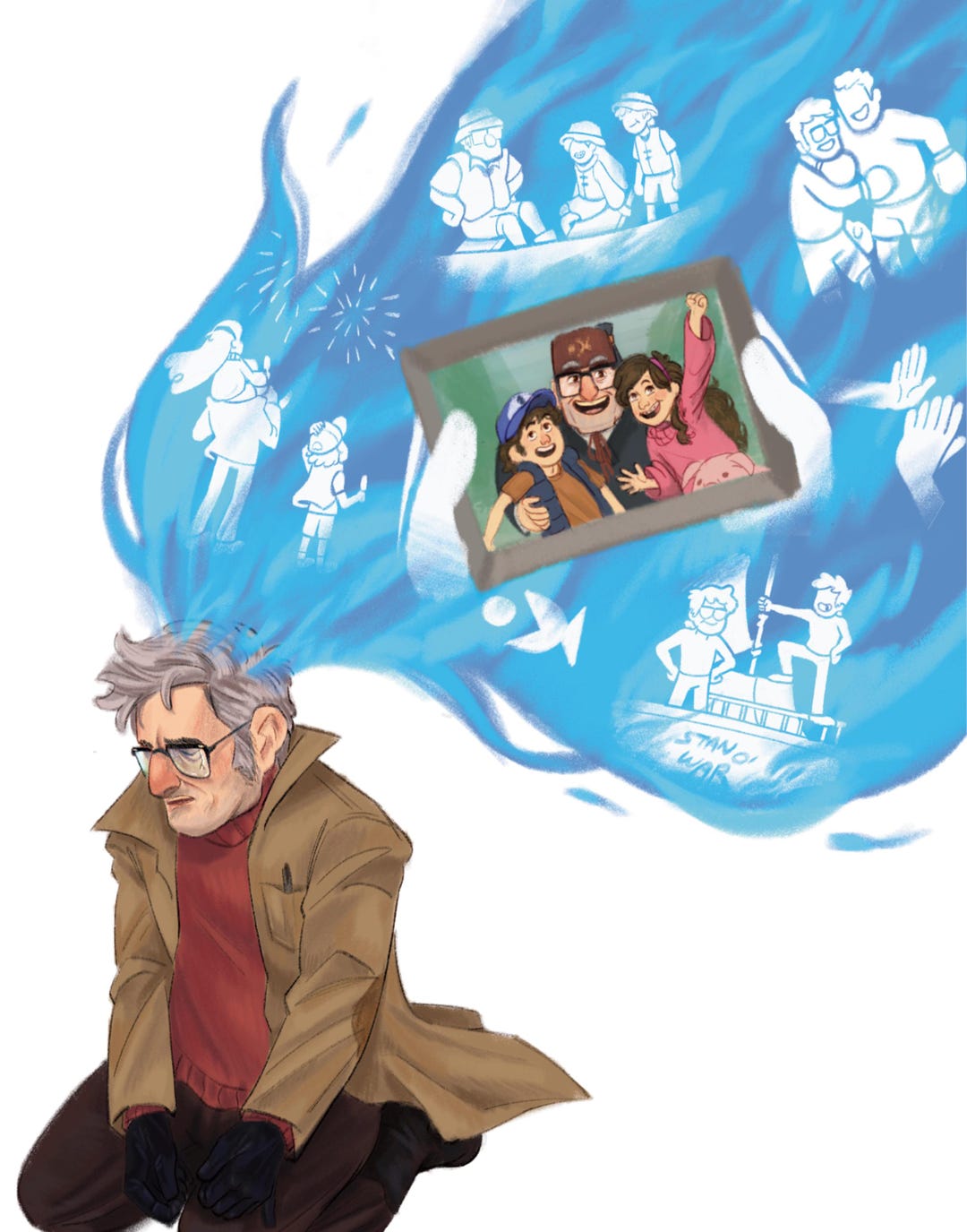 Gravity Falls Grunkle Stan Mindscape | 11 X 14 Art Print - Etsy