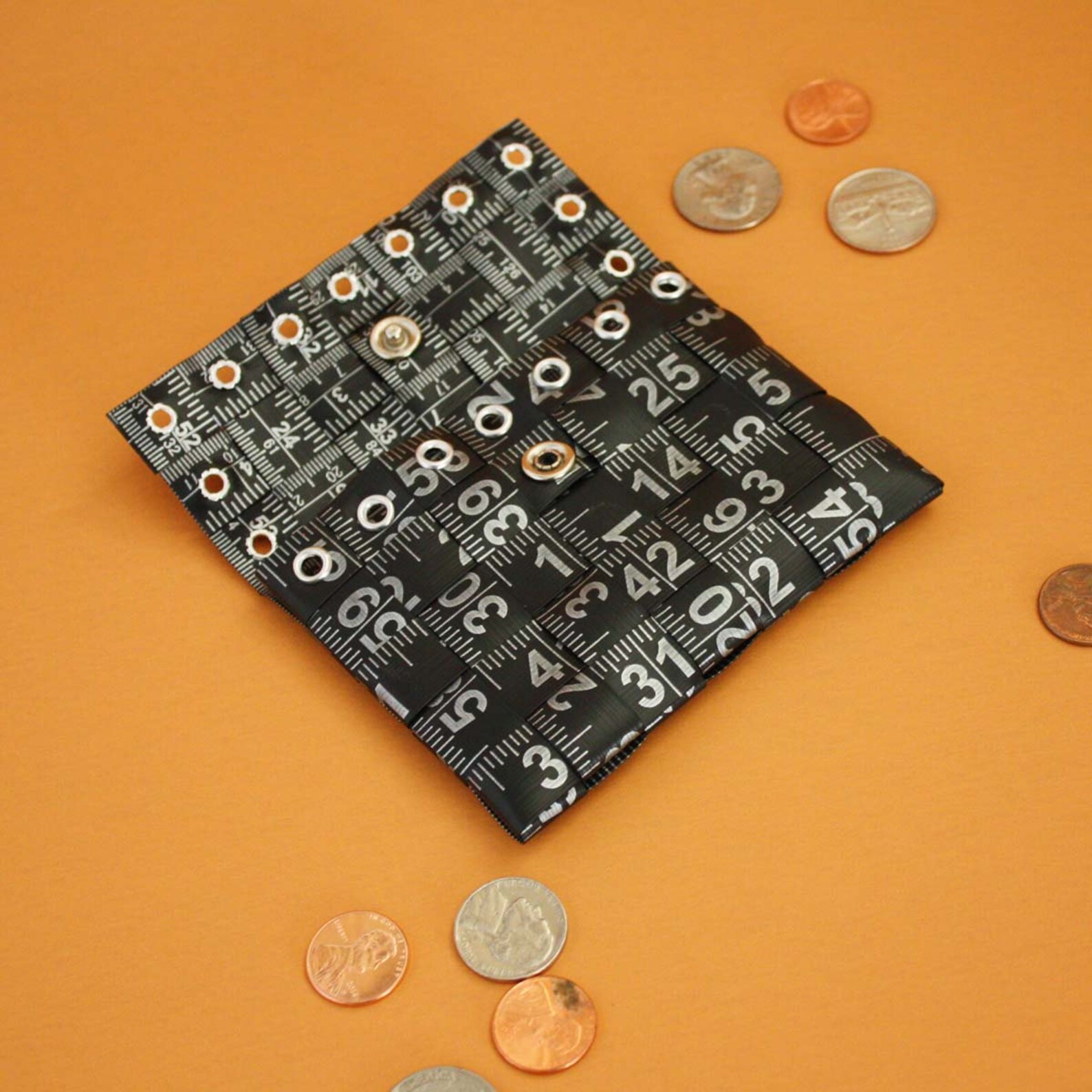 Tape Measure Coin Pouch in Black Coin Purse or Wallet | Etsy