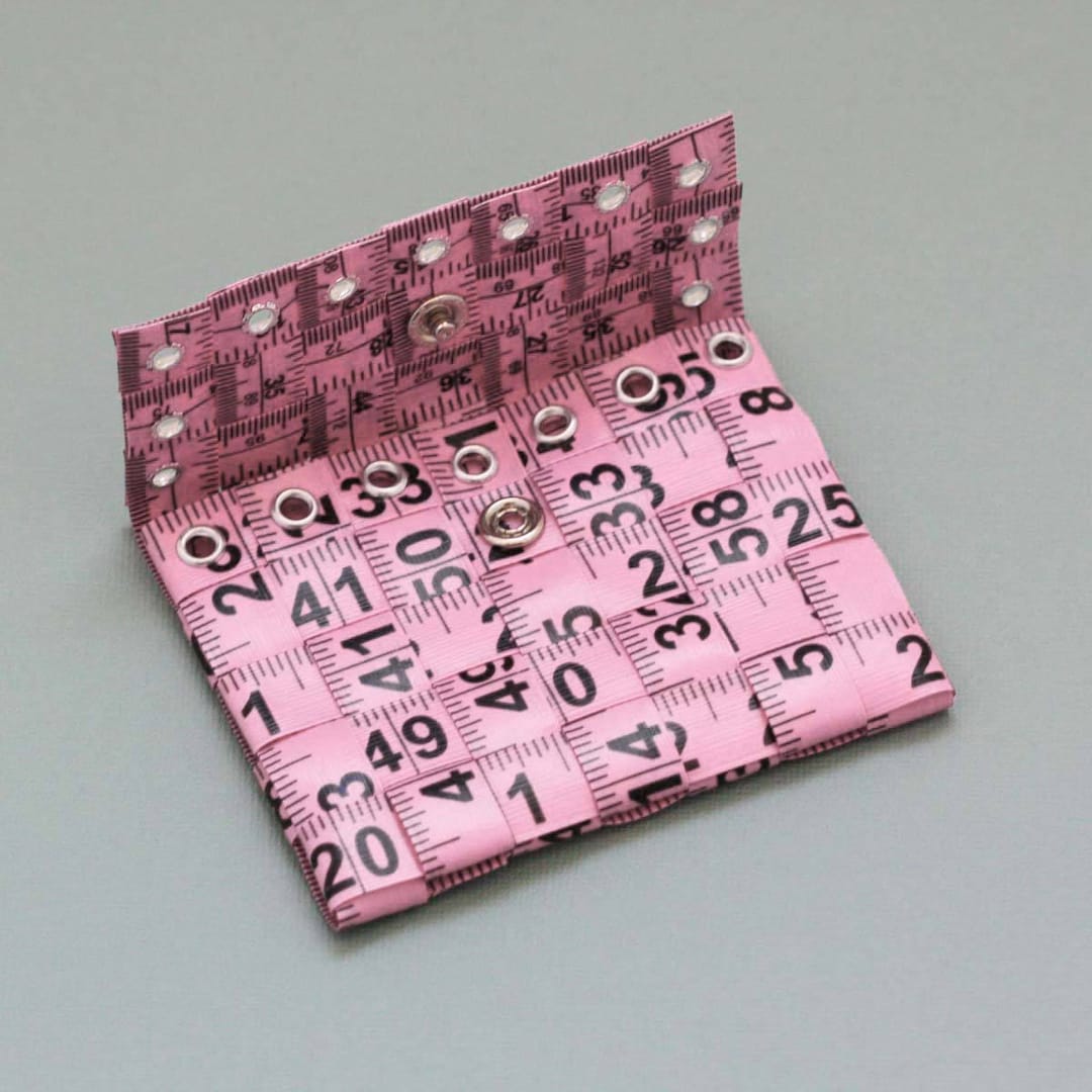 Tape Measure Coin Pouch in Light Pink - Coin Purse or Wallet Created ...