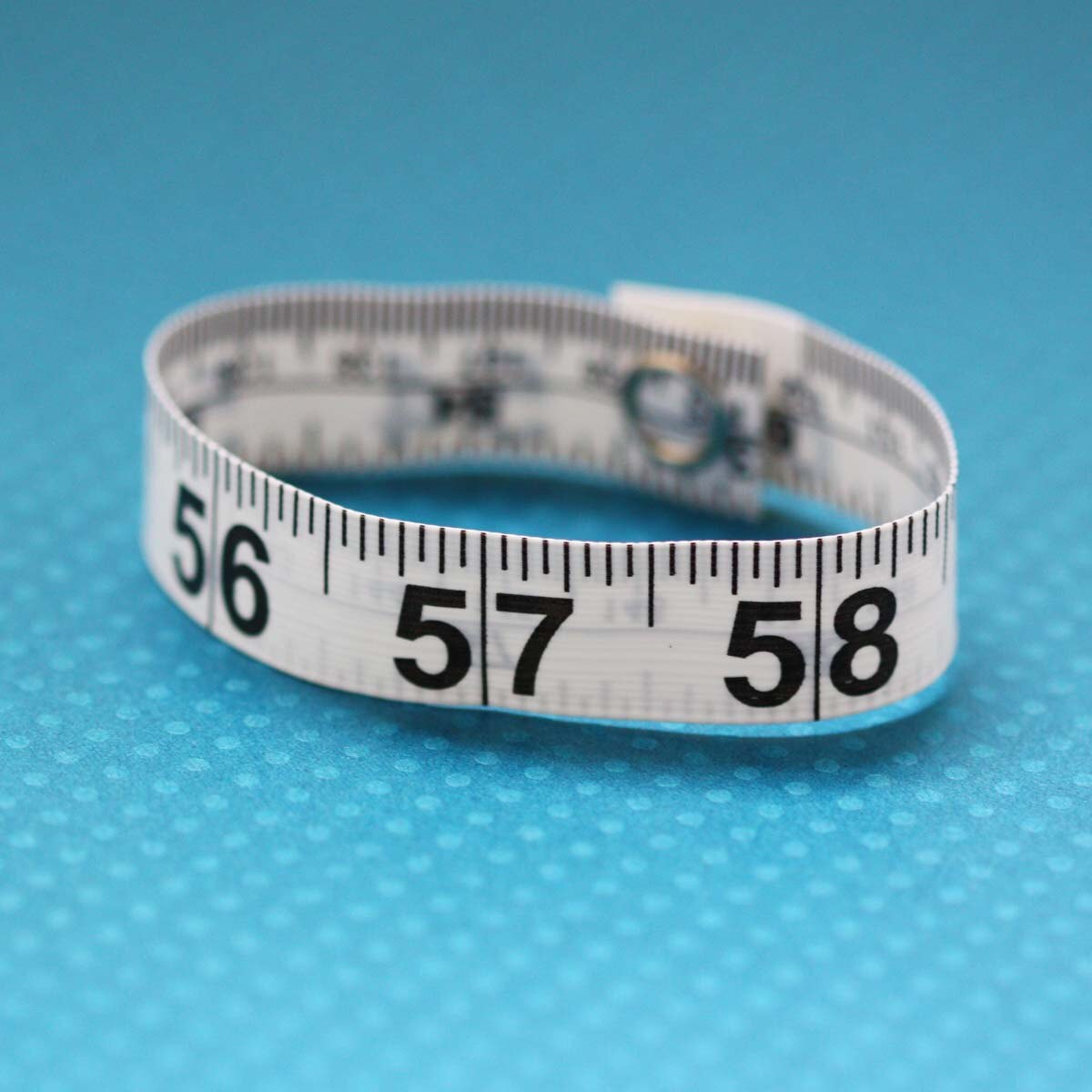 Tape Measure Bracelet in White Statement Jewelry created | Etsy