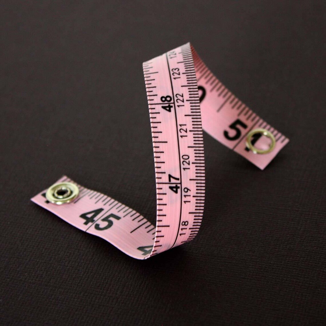 Tape Measure Jewelry Set in Light Pink - Earrings and Bracelet ...