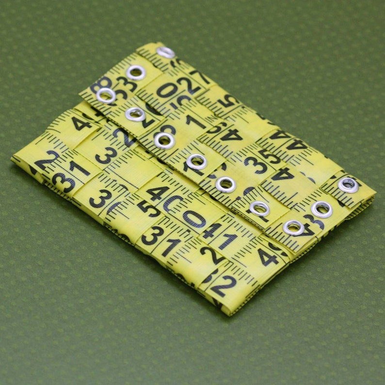 Tape Measure Coin Pouch in Bright Yellow - Coin Purse or Wallet Created ...