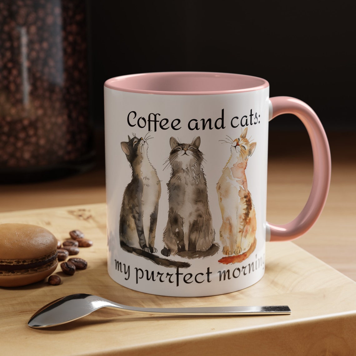 Cute Cat Coffee Mug coffee and Cats: My Purrfect Morning Funny Mug ...