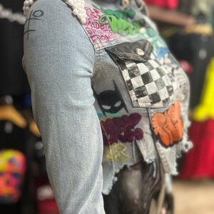Unique Hand-painted Jacket : One-of-a-kind Wearable Art - Etsy