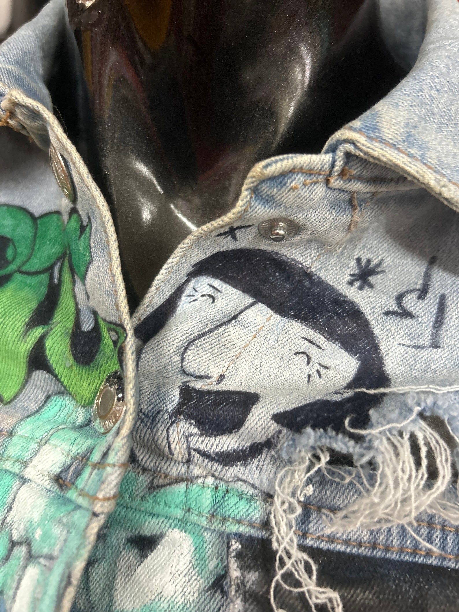 Unique Hand-painted Jacket : One-of-a-kind Wearable Art - Etsy