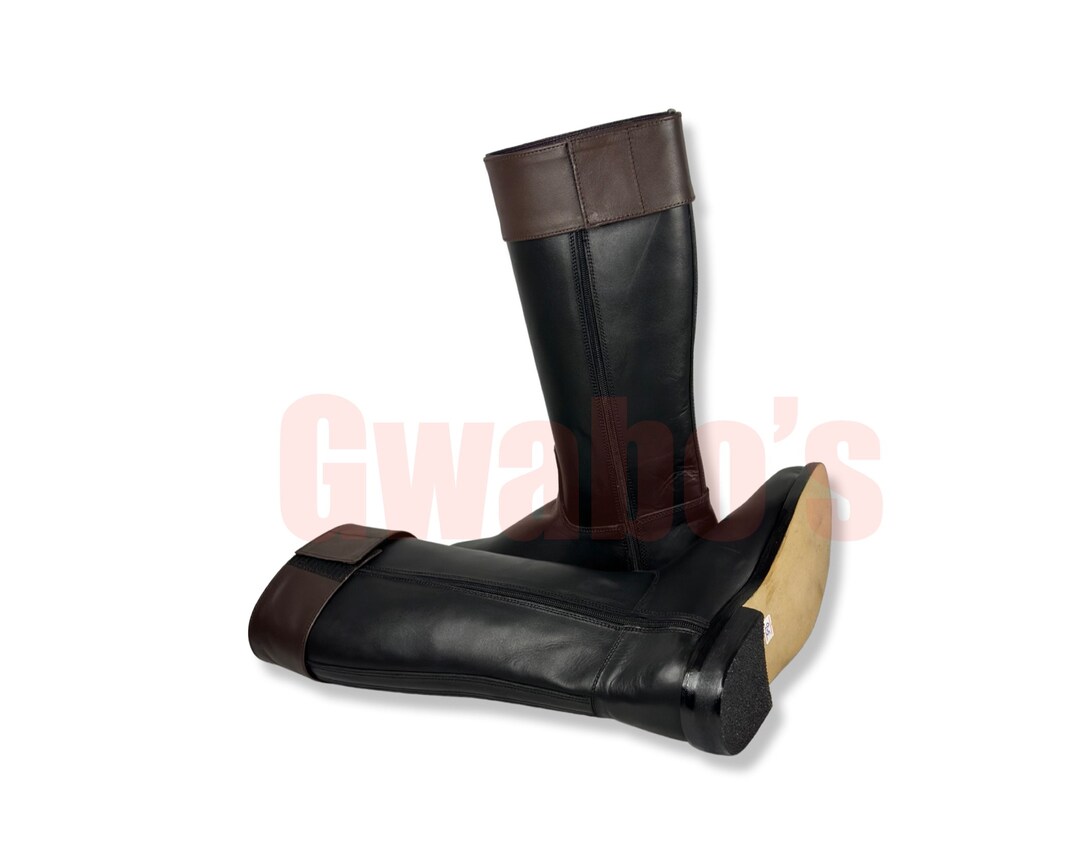 Deathwatch Mandalorian Inspired Leather Boot 501st Mandalorian Cosplay ...