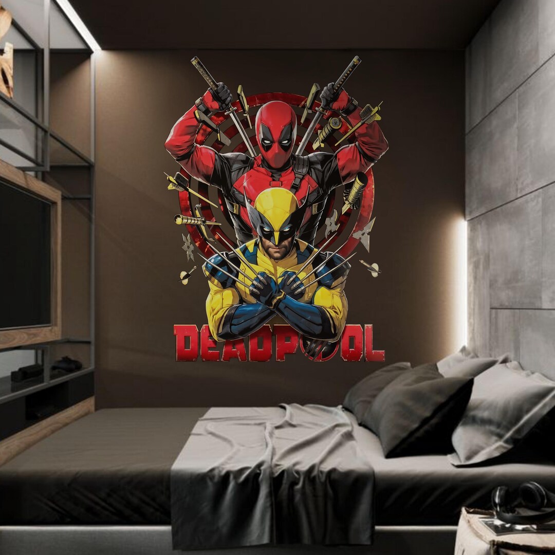 Peel and Stick Wolverine Wall Decal Marvel Wall Sticker for Bedroom ...