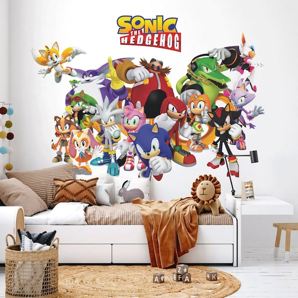 Sonic Peel and Stick Wallpaper - Etsy UK