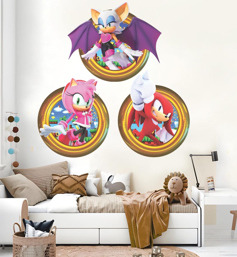 Super Sonic Wall Decal Sonic the Hedgehog Wall Art Nintendo Wall ...