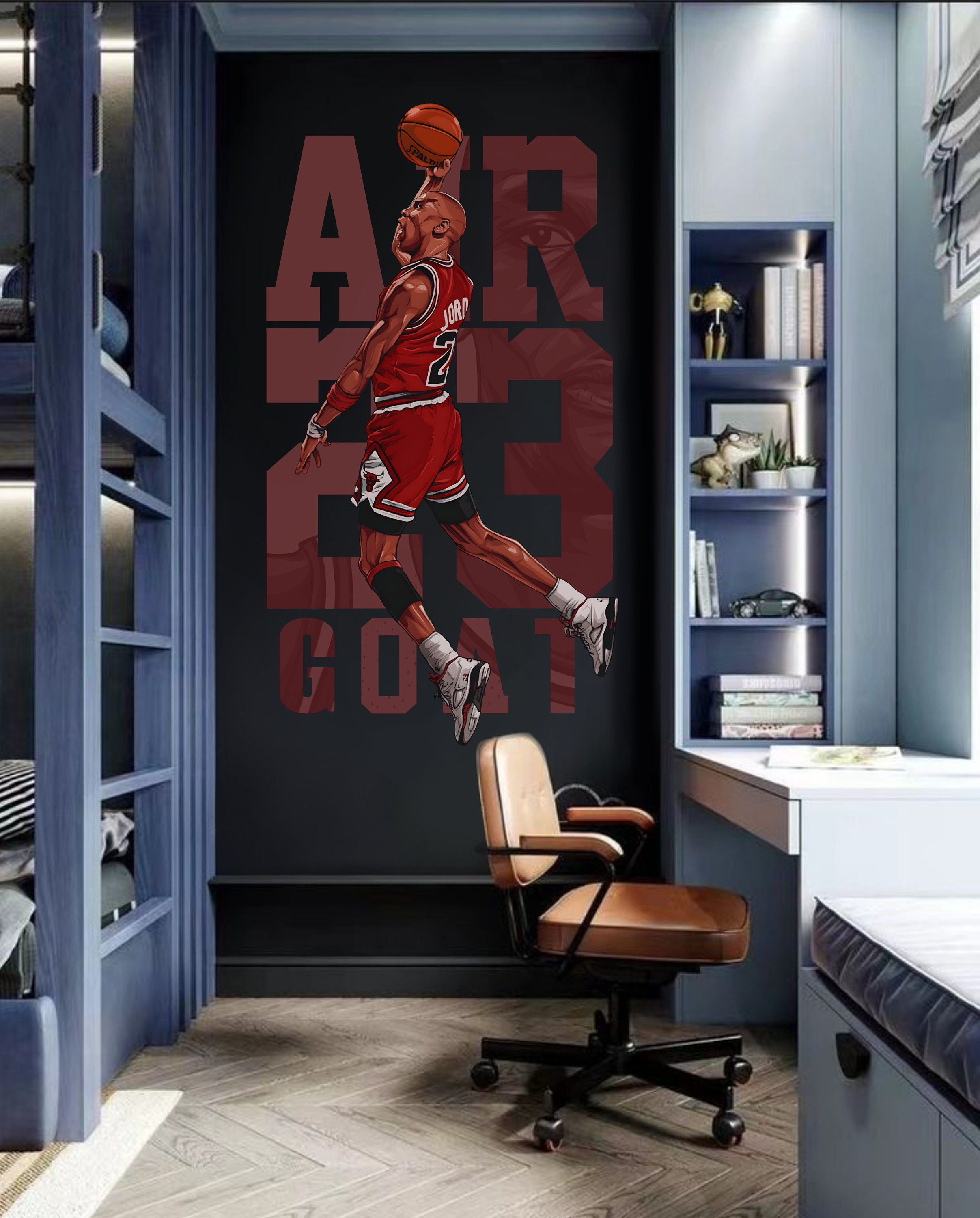 Peel and Stick Basketball Wall Decal NBA Goat Wall Art Famous ...