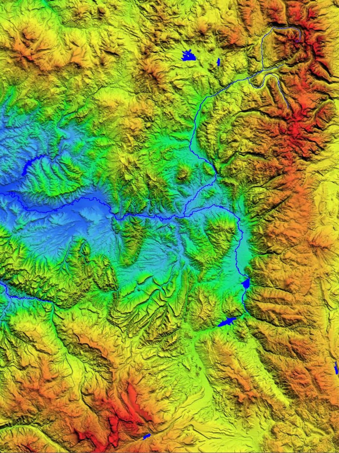 Yampa Valley Colorado Topographic Wall Art | Colorado Mountain ...