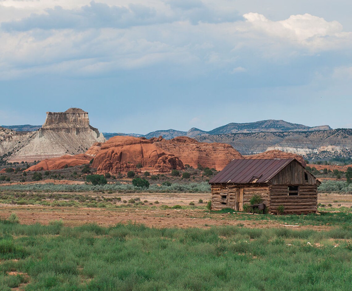 Desert Cabin Photo Print Utah Desert Wall Art Rustic Decor - Etsy