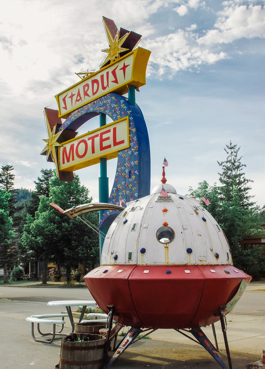 Stardust Motel Retro Sign Art Print Atomic Age Retro Home - Etsy