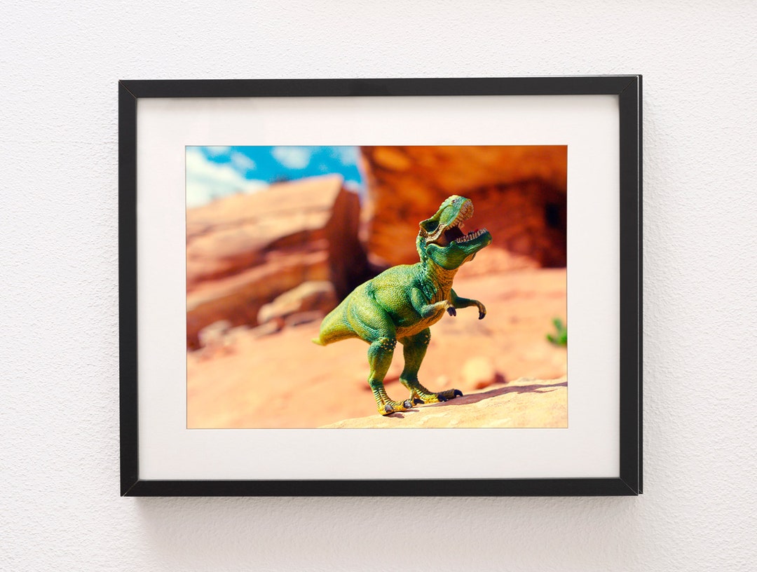 T-rex Dinosaur Photo, Fun Decor, Boys Room Art, Dino Wall Art ...
