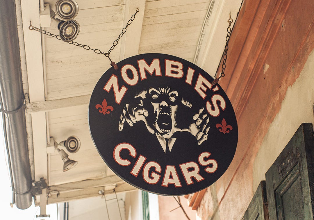 Zombie Print Vintage Signage Decor New Orleans Photography - Etsy