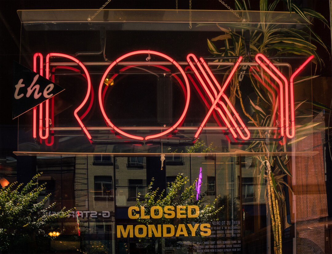 Portland Oregon History the Roxy Café Vintage Sign Art Print - Etsy