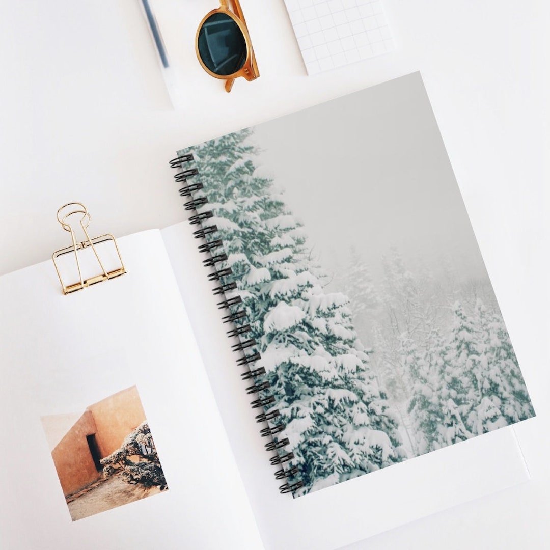 Winter Snow Storm Spiral Notebook, Colorado Nature Journal, Travel Log ...