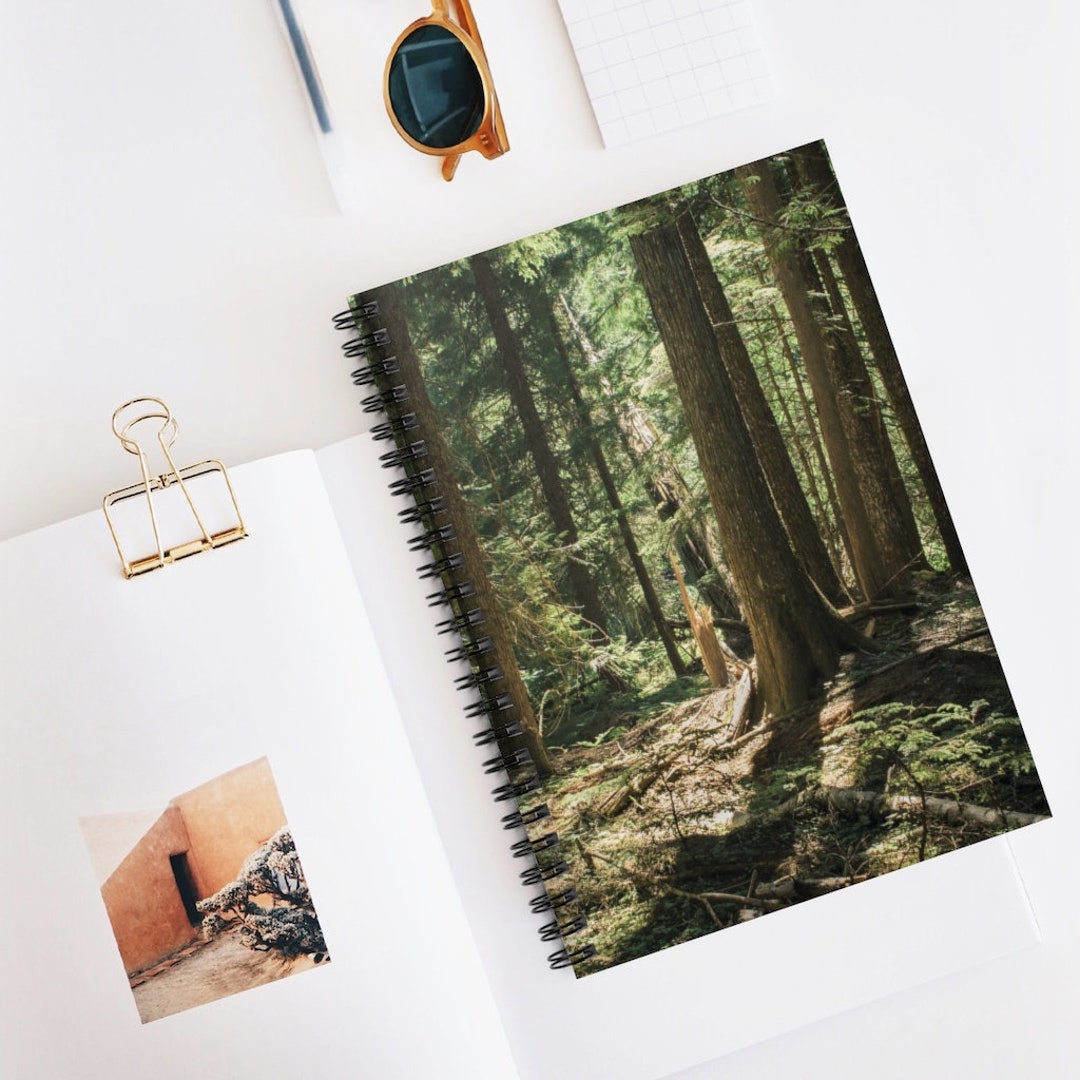 Cedar Forest Spiral Notebook 120 Page 6x8in Trees Nature Journal ...