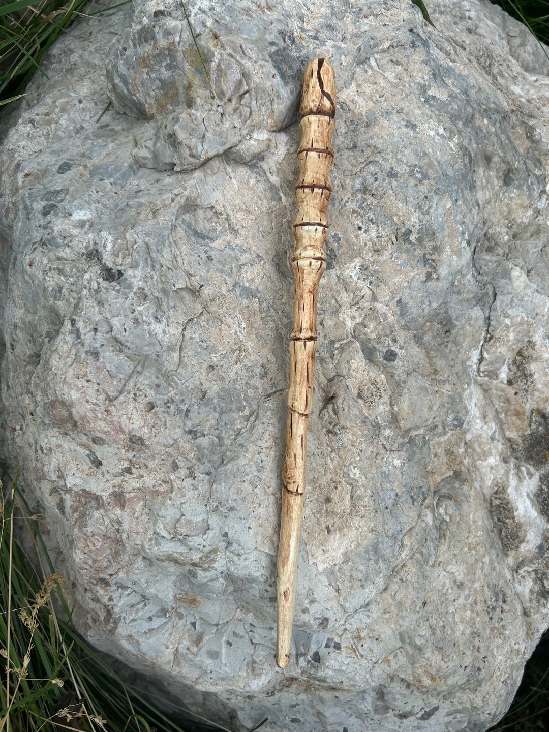 Spine Wizard Wand 13in. Wooden Wand Fantasy Wand Cosplay Wand Witches ...