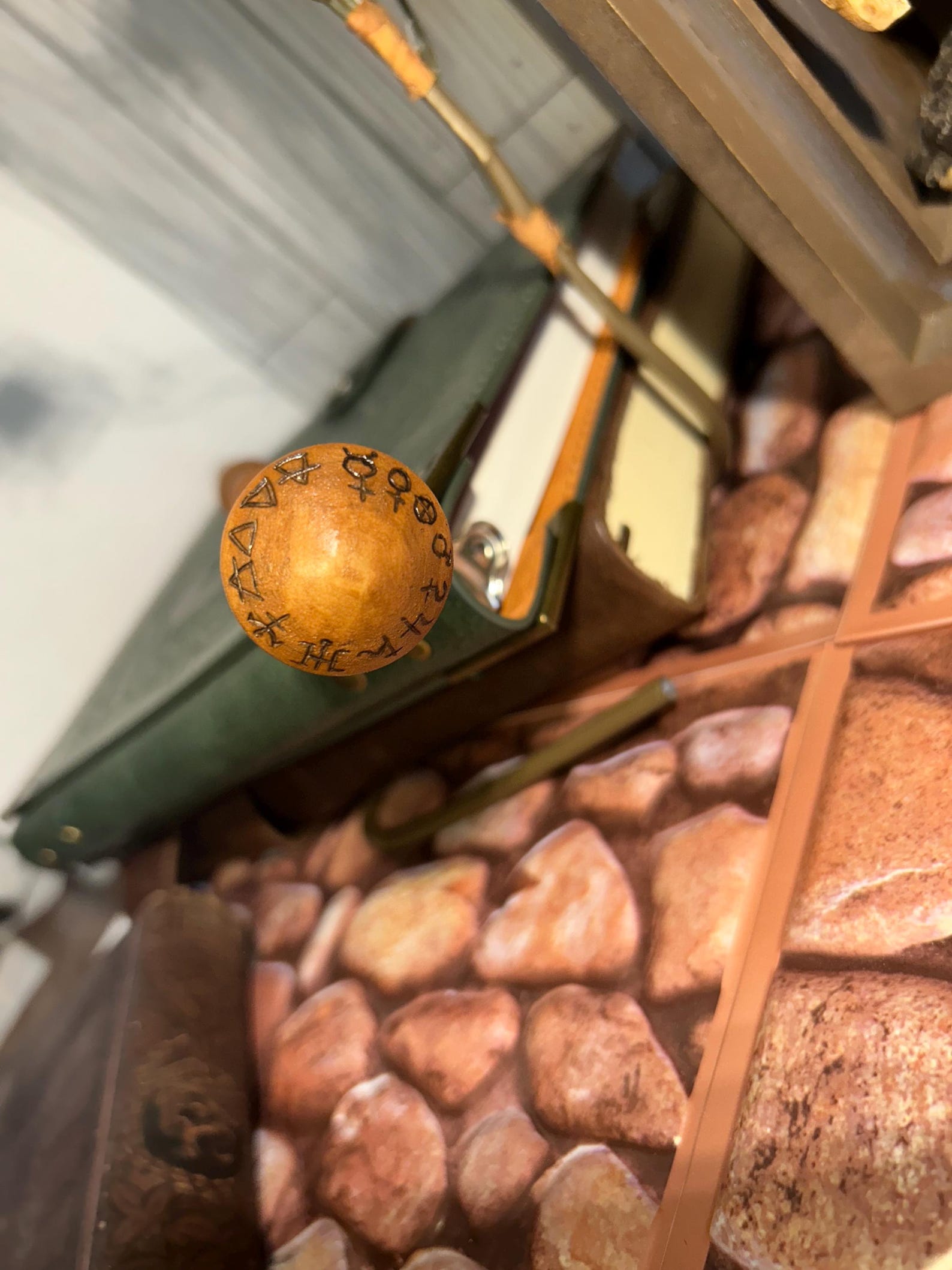 The Zodiac Wizard Wand 13 Inches Poplar Wood Witches Wand Astrological ...