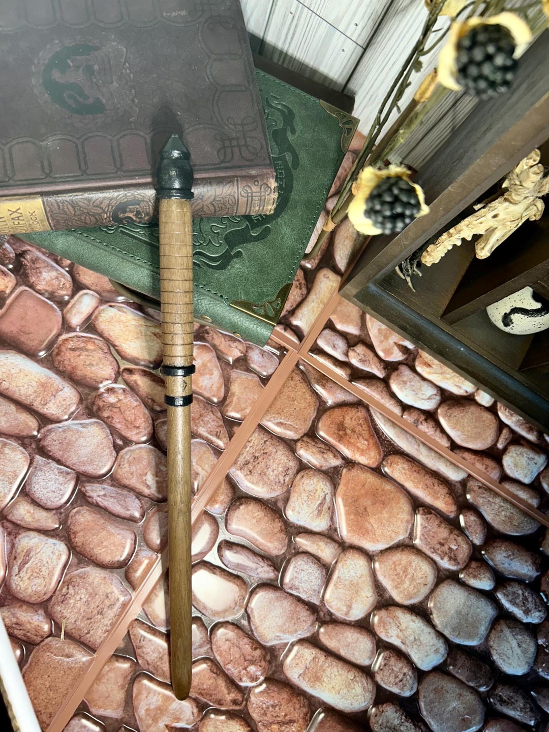 The Bishop Wizard Wand 13 Inches Walnut Wood | Witches Wand - Etsy